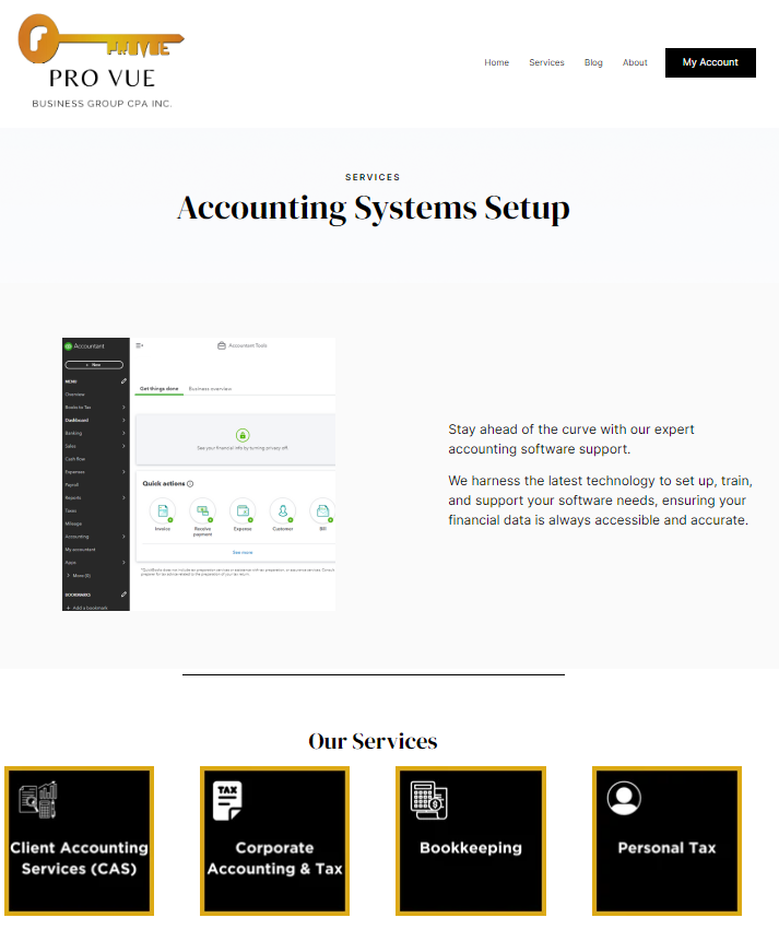 Accounting Systems Setup